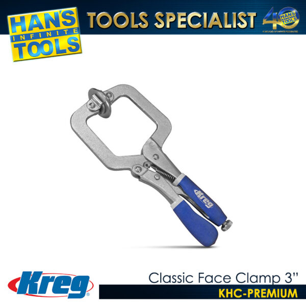 Kreg KHC-PREMIUM Classic 3" Face Clamp - HANS INFINITE TOOLS