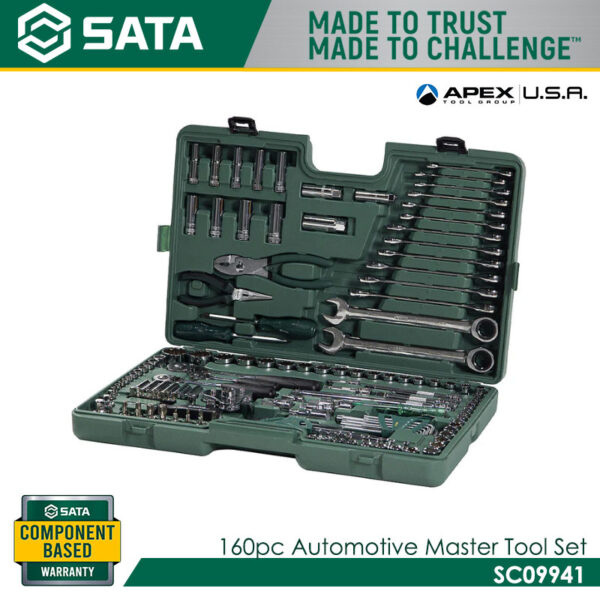 SATA SC09941 160Pcs Automotive Master Tool Set - HANS INFINITE TOOLS