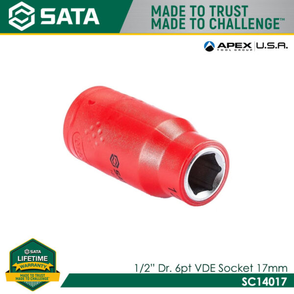 SATA 1/2" Dr. 6Pt. VDE Socket - HANS INFINITE TOOLS